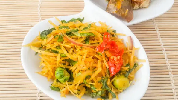 Easy Abacha recipe - The Pretend Chef