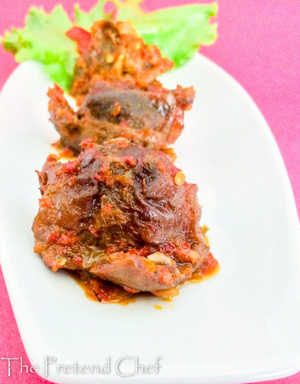Nigerian Peppered Gizzard - The Pretend Chef