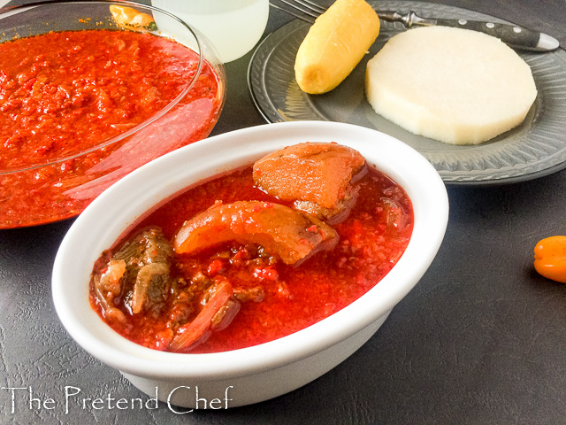 Cayenne Pepper Stew (Shombo Stew) - The Pretend Chef