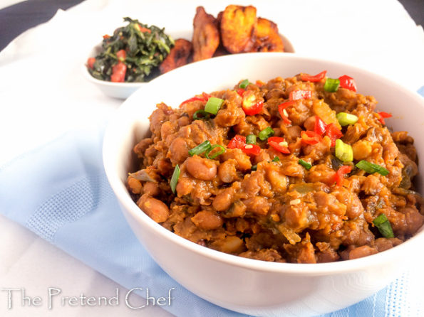 Nigerian Beans Porridge - The Pretend Chef