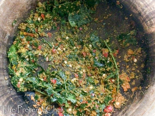 Isi ewu, Goat head in spicy sauce - The Pretend Chef