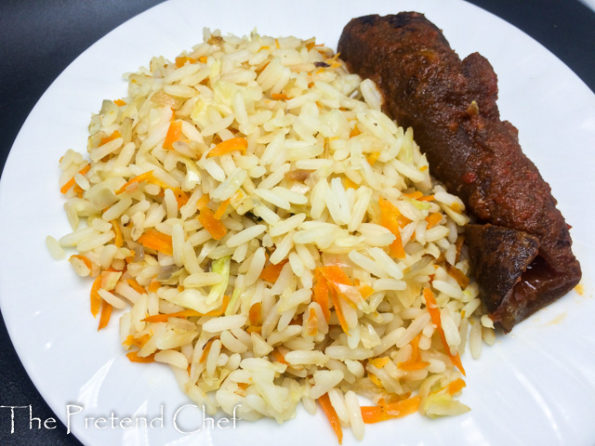 Healthy Vegetable Rice - The Pretend Chef