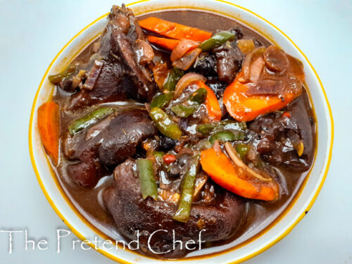 Easy Jamaican Cowfoot Soup - The Pretend Chef