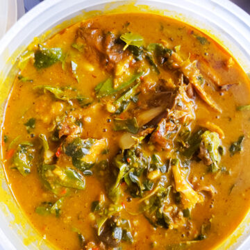 Ukpo Ogede-Nigerian Plantain pudding - The Pretend Chef