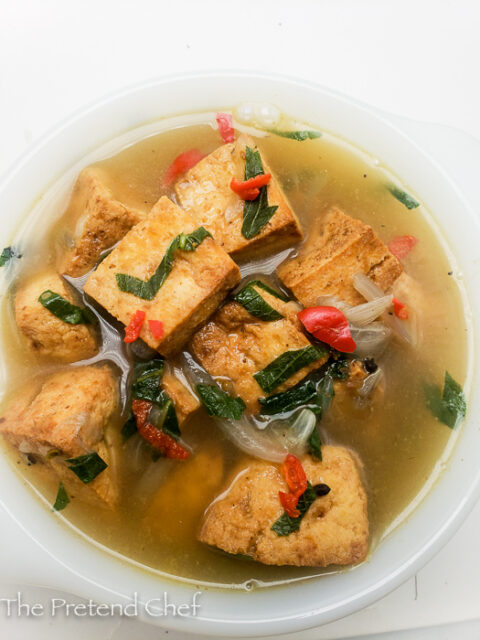Awara Pepper soup, Tofu Soup - The Pretend Chef
