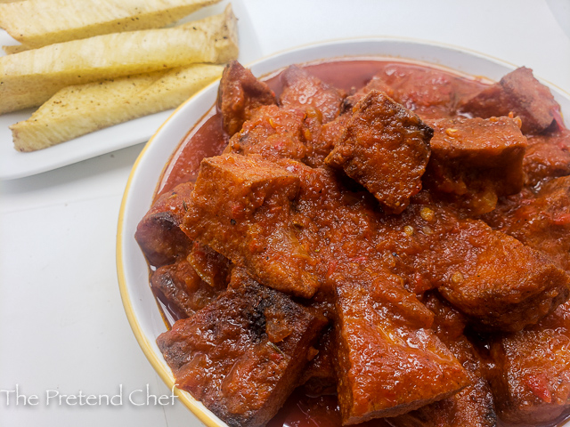 Easy Awara Tomato Stew (Tofu Stew, Tofu Sauce) - The Pretend Chef