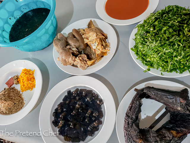 How to Prepare Atama Soup with Waterleaf - The Pretend Chef