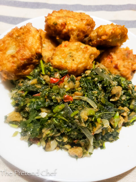 Simple Callaloo and Saltfish - The Pretend Chef